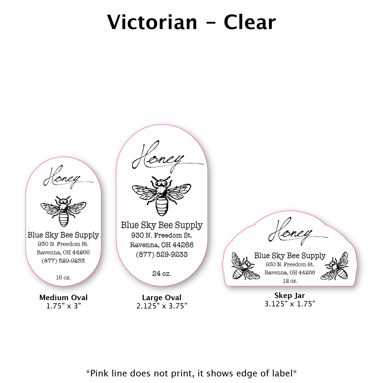 Victorian - Clear Label – Blue Sky Bee Supply