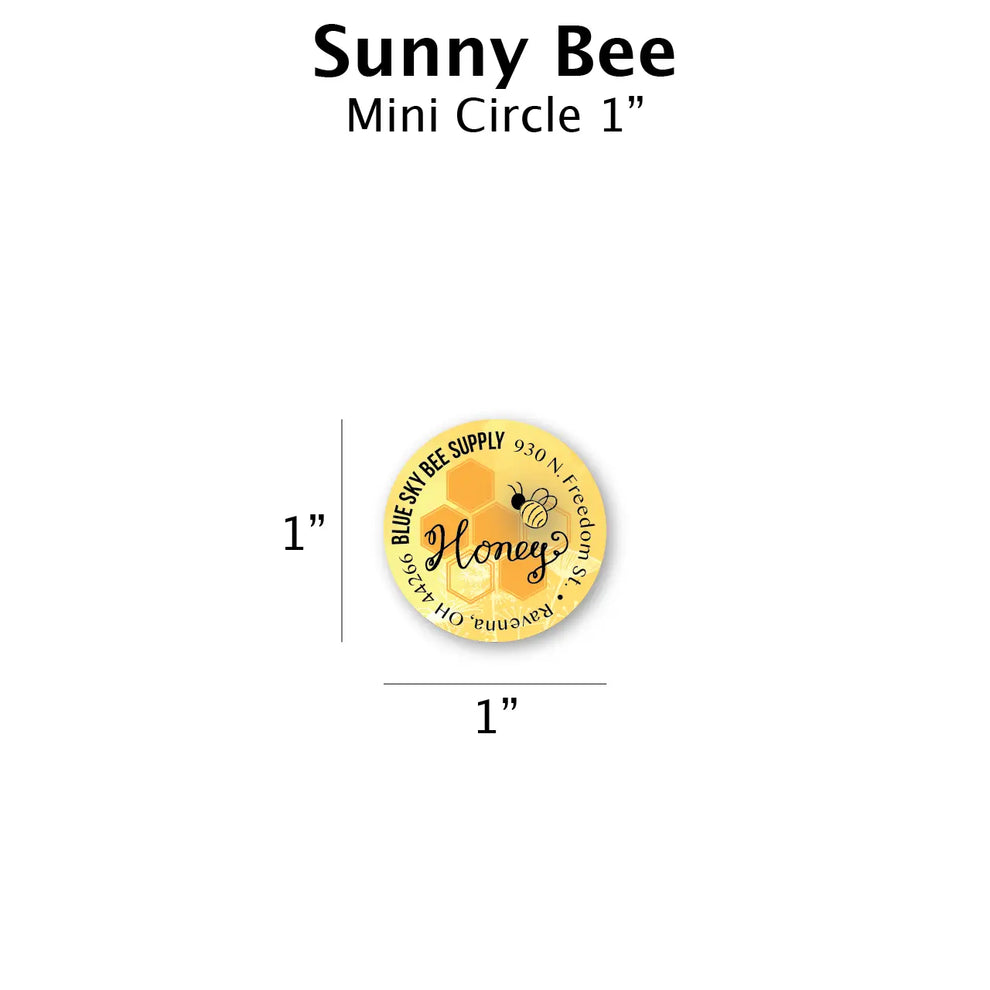 Sunny Bee - Custom Label Design – Blue Sky Bee Supply