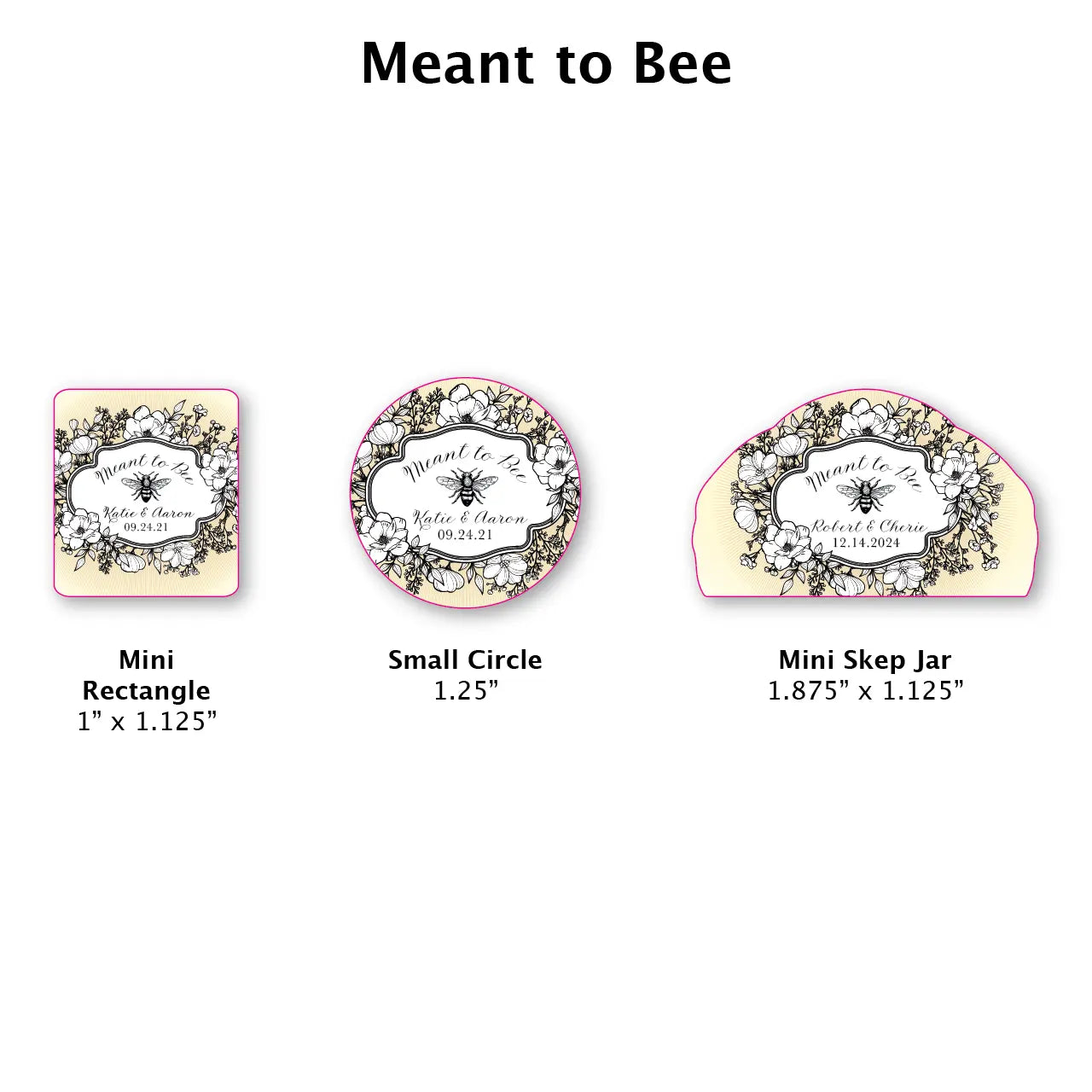 Meant to Bee - Favor Label (100 Count) – Blue Sky Bee Supply