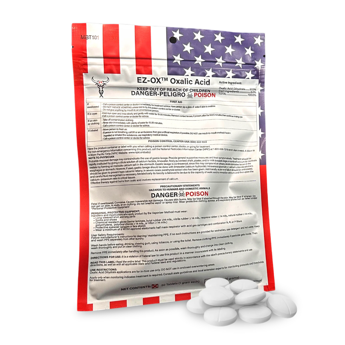 EZ-OX® Oxalic acid Tablets | Blue Sky Bee Supply